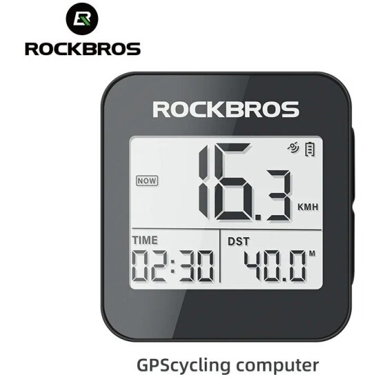 Rockbros Велокомпьютер G1 smart GPS, 8 функций.