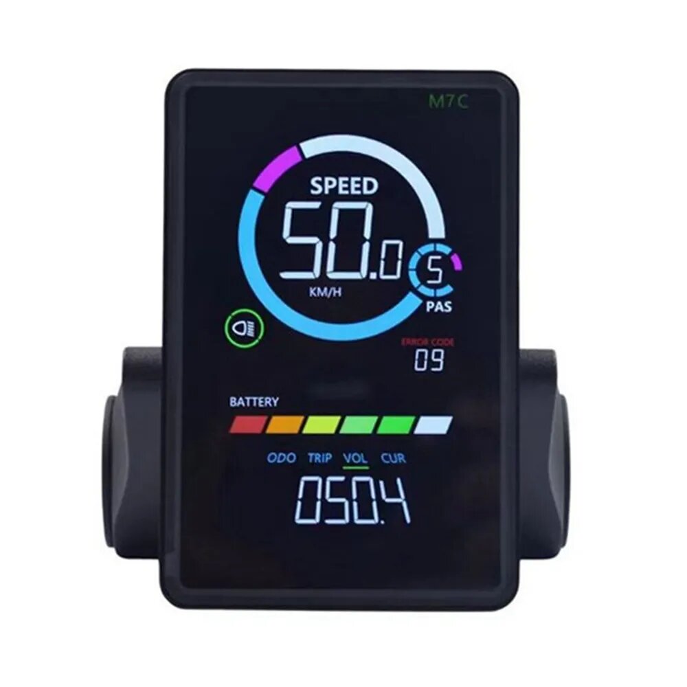 24 В-60 В M7C-2 E-Bike LCD цветной дисплей спидометр с USB UART, B