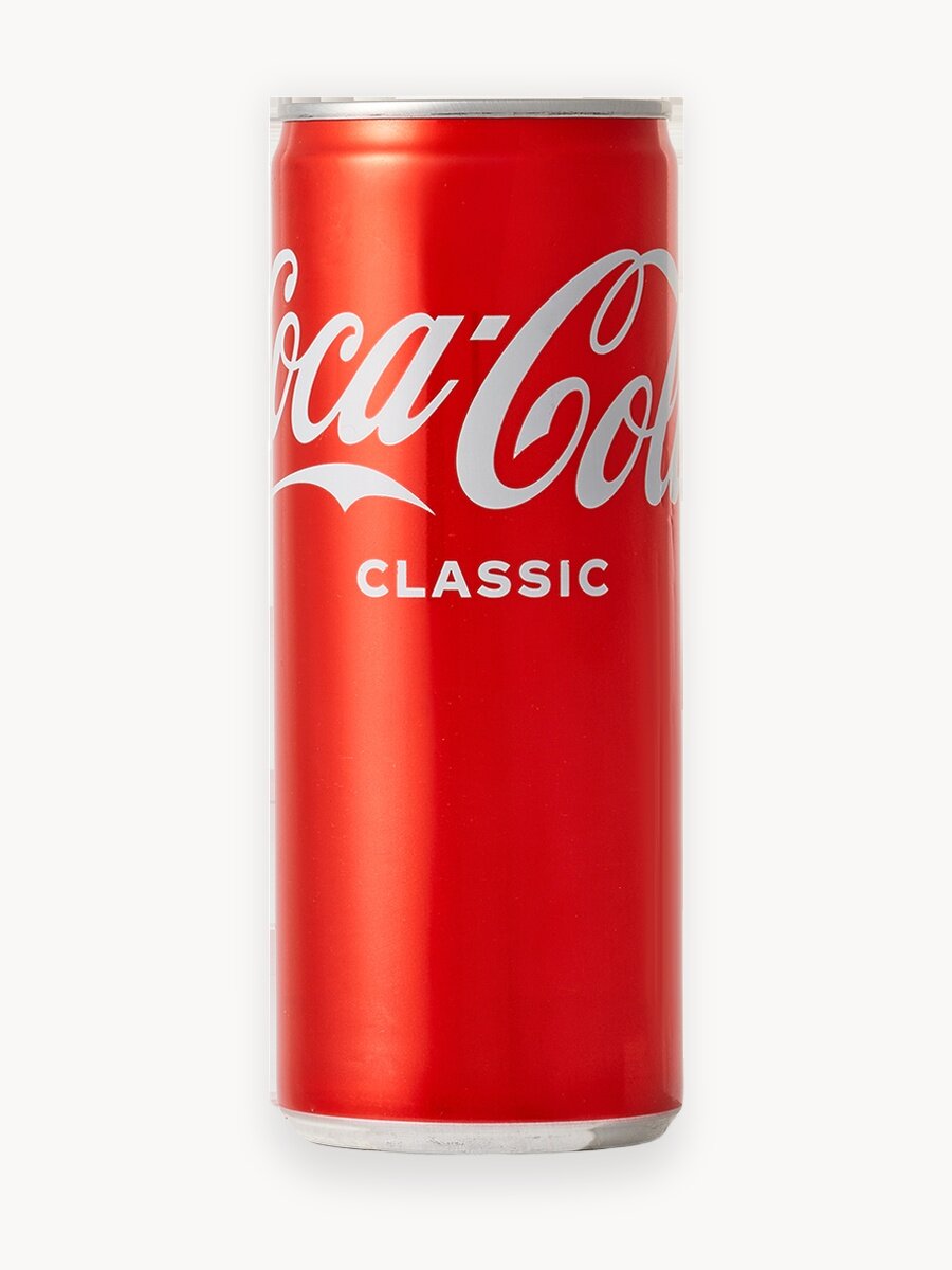 Напиток Coca-Cola Classic, газированный, в металлической банке, 0,25 л