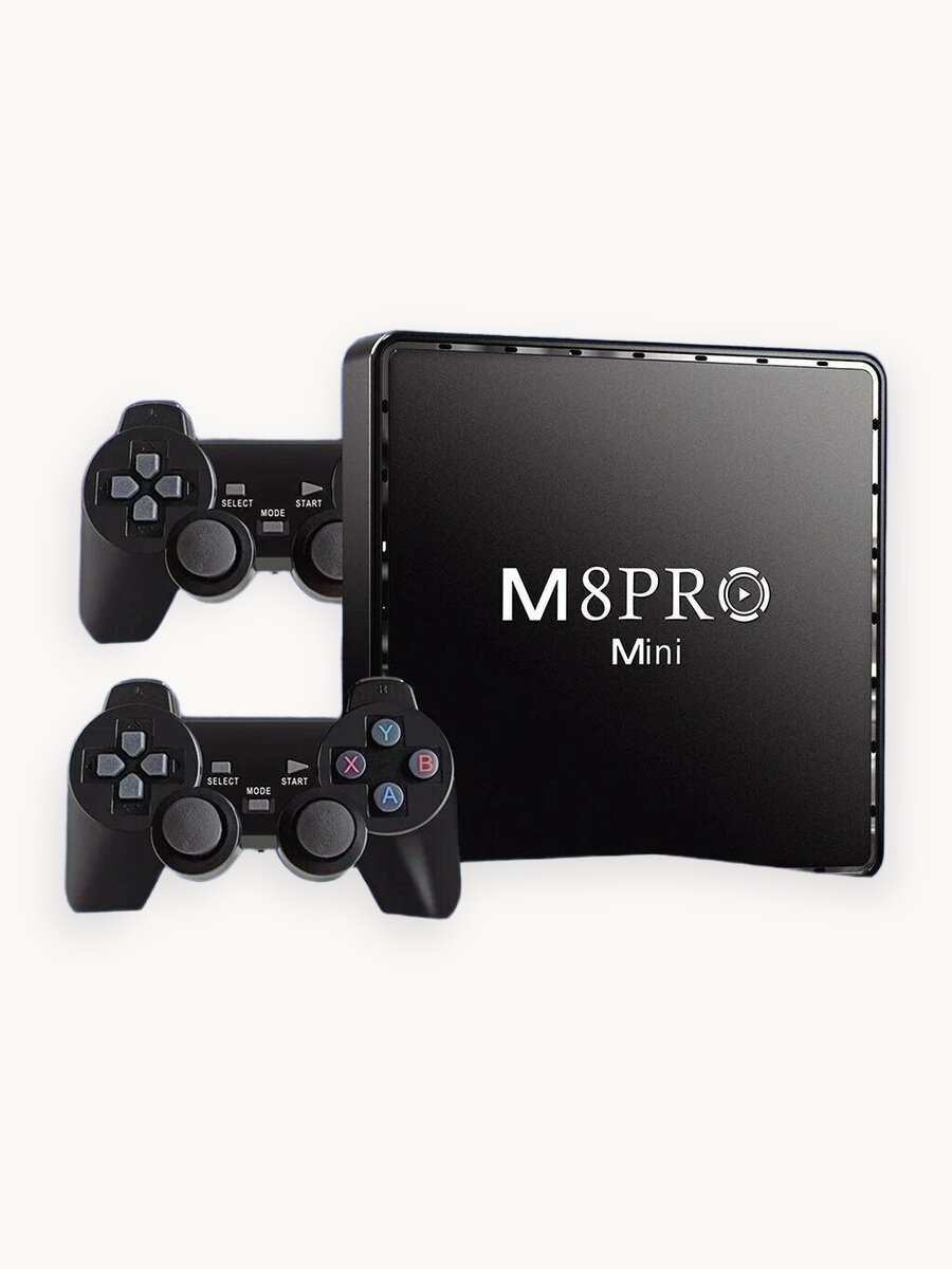 Игровая приставка "М8 Pro" и Android TV смарт ТВ, более 10000 игр + приставка для телевизора Андроид Youtube