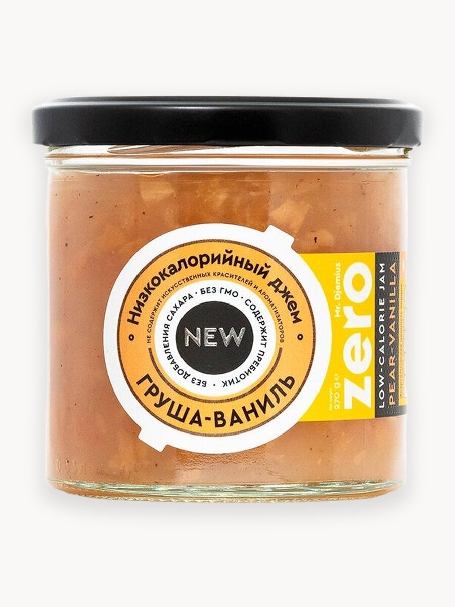 Низкокалорийный джем без сахара Mr.Djemius ZERO "Груша-ваниль" 270г