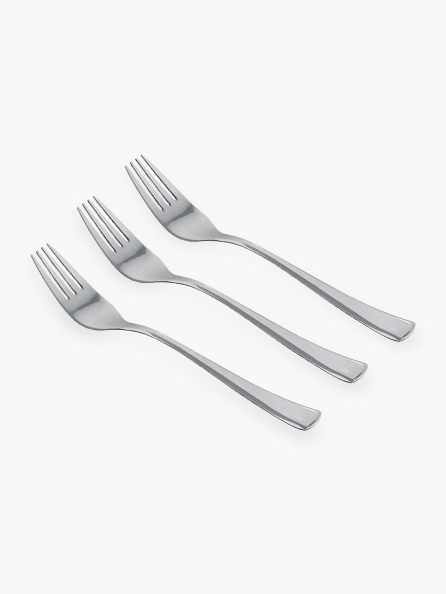Столовые вилки NADOBA, серия KVETA, набор из 3 предметов, нержавеющая сталь