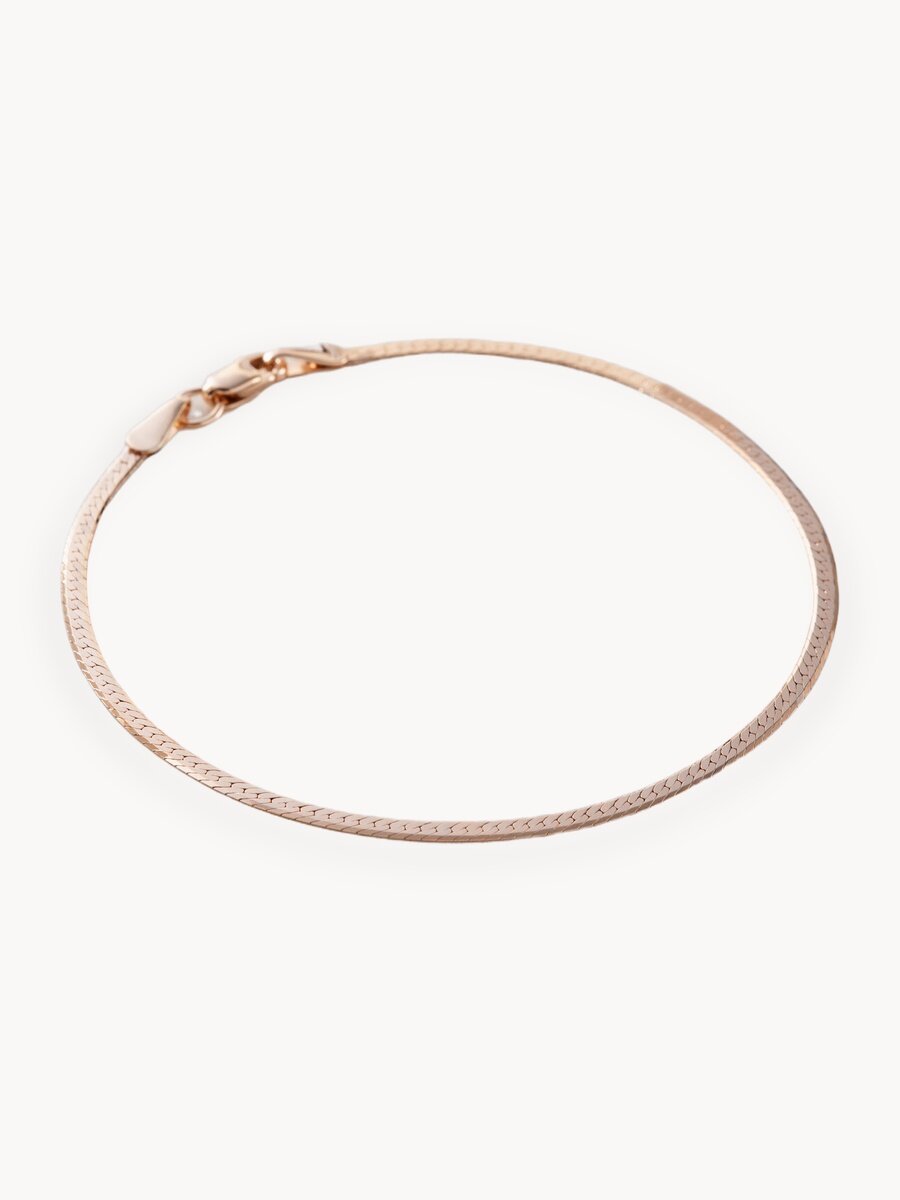 Браслет-цепочка, красное золото, 585 проба