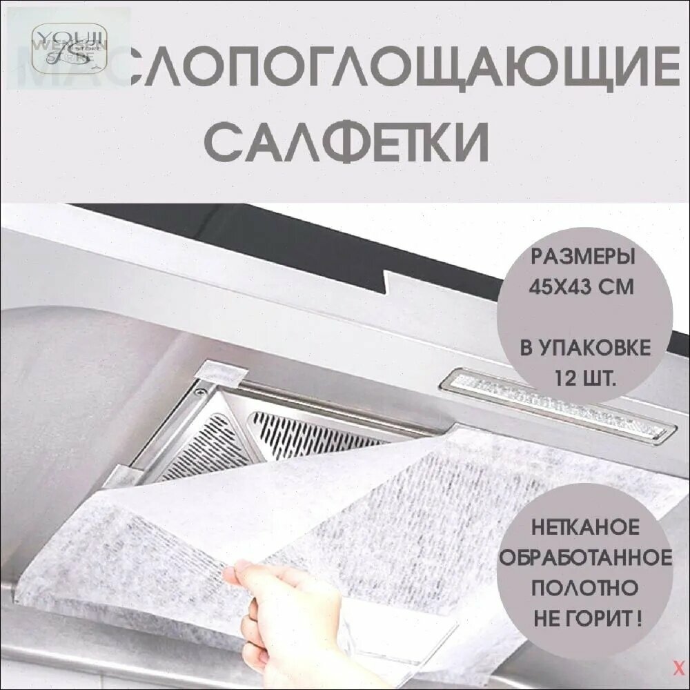 Масляный защитный фильтр для вытяжки, маслопоглощающая бумага, бумага для абсорбирования жира
