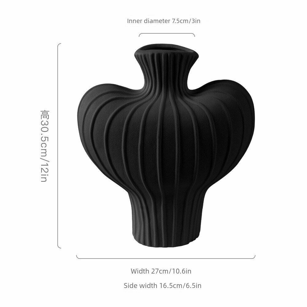 Итальянская ваза в стиле лайт-люкс для столешницы, элитное украшение для обеденного стола, современный декор для дома,