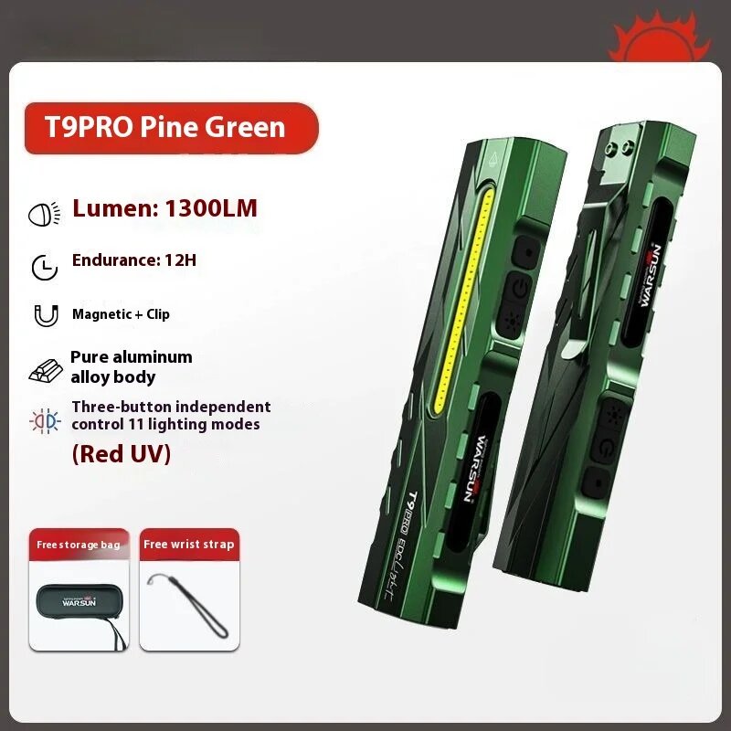 MIJIA Многофункциональный алюминиевый фонарь Зеленый, Green