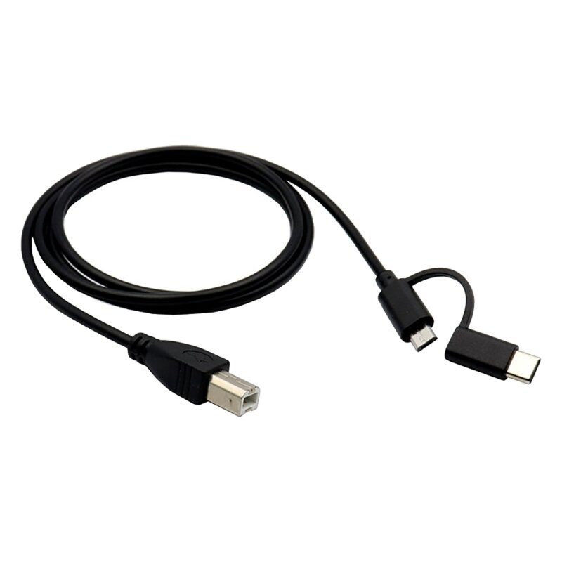 Кабель для передачи данных принтера Type C/Micro к USB B-1,5 м