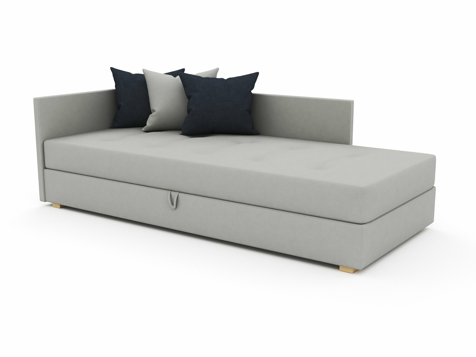 Кровать-тахта Soft Element Уоллес Ash, шенилл, диван тахта, с ящиками для хранения белья, на кухню, на дачу, в комнату