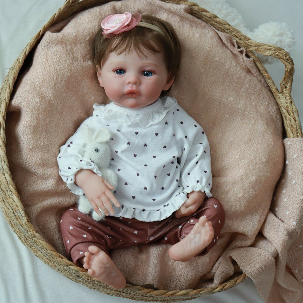 Кукла для купания в полный рост, 48 см, с клеевым креплением, тканевая кукла для перерождения "Луг".