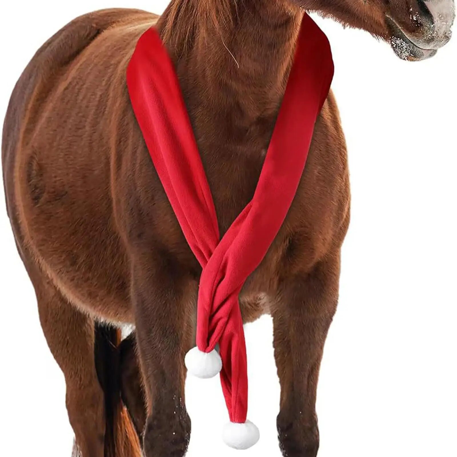 Рождественский шарф для лошади Christmas Horse Scarf