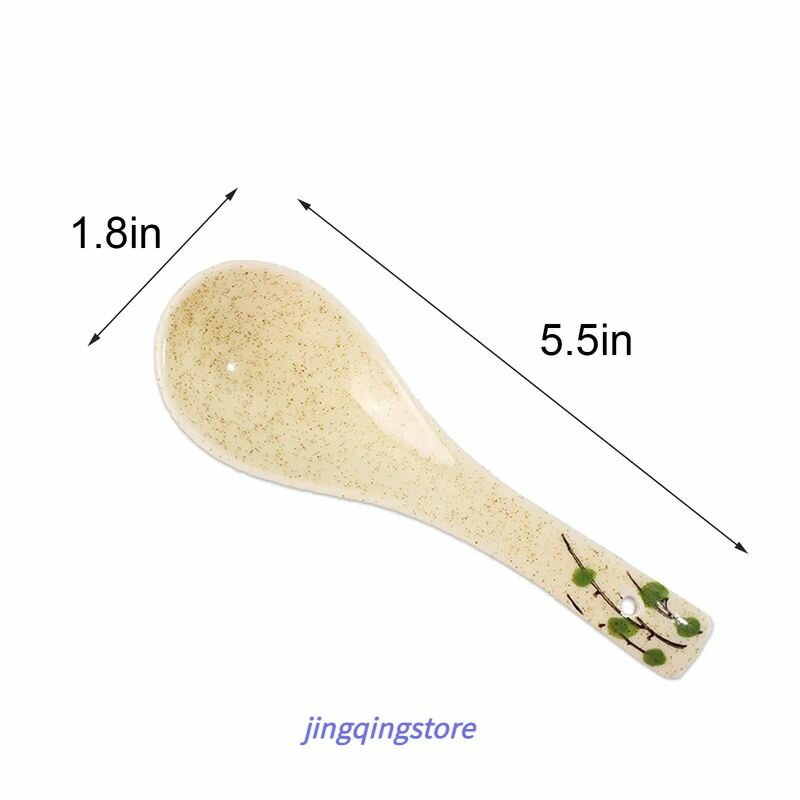 1 шт. японская керамическая ложка для супа, ручная роспись