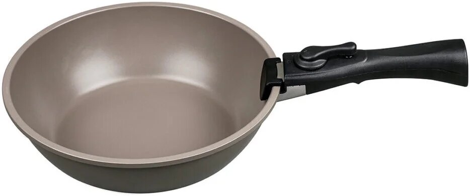 Набор сковород Lara LR01-300 (коричневый), алюминий, бакелитовая ручка, сковорода 26 см, вок 24 см, сотейник 18 см
