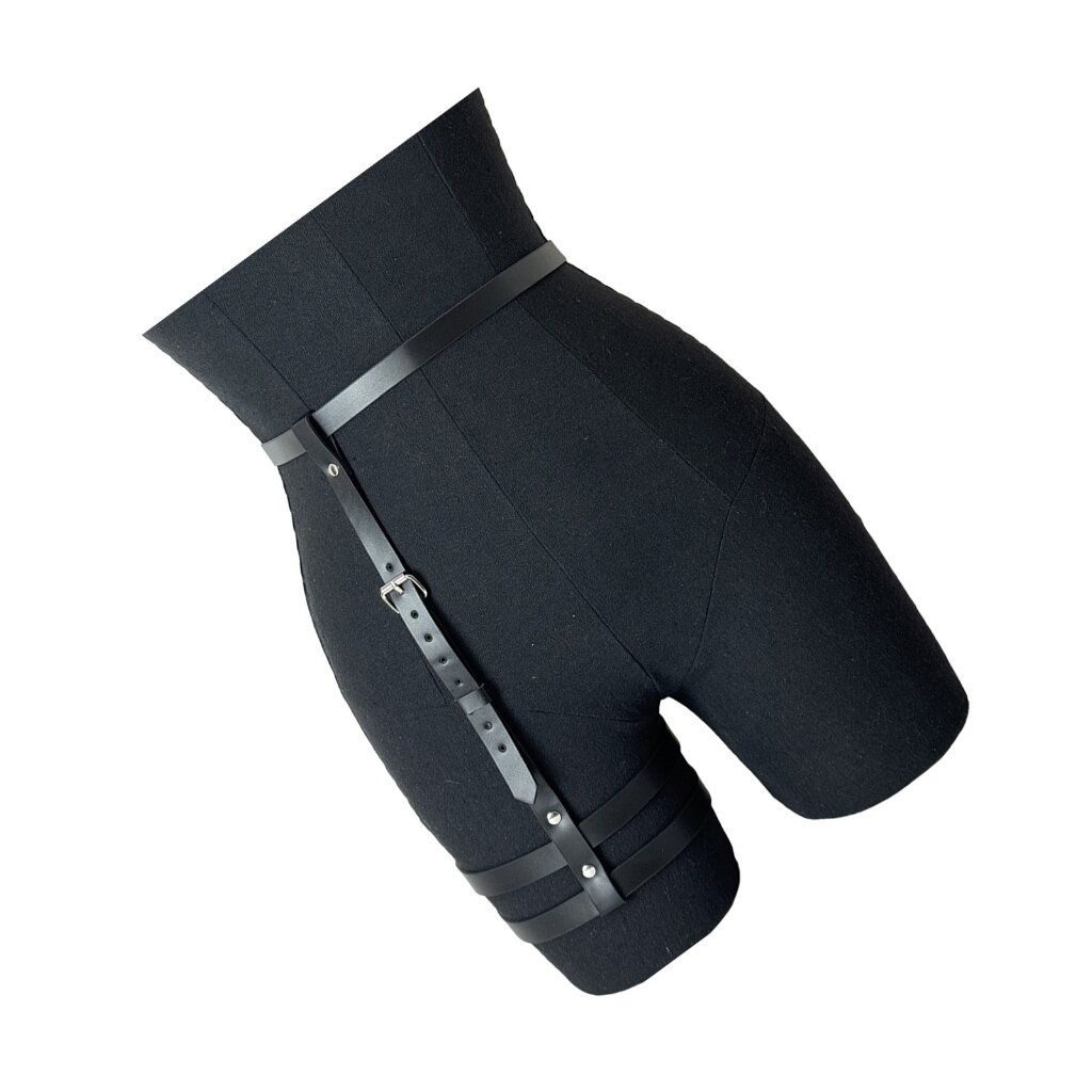 Личность панк мода готический стиль женские леггинсы ножная цепочка кожаный ремень ноги