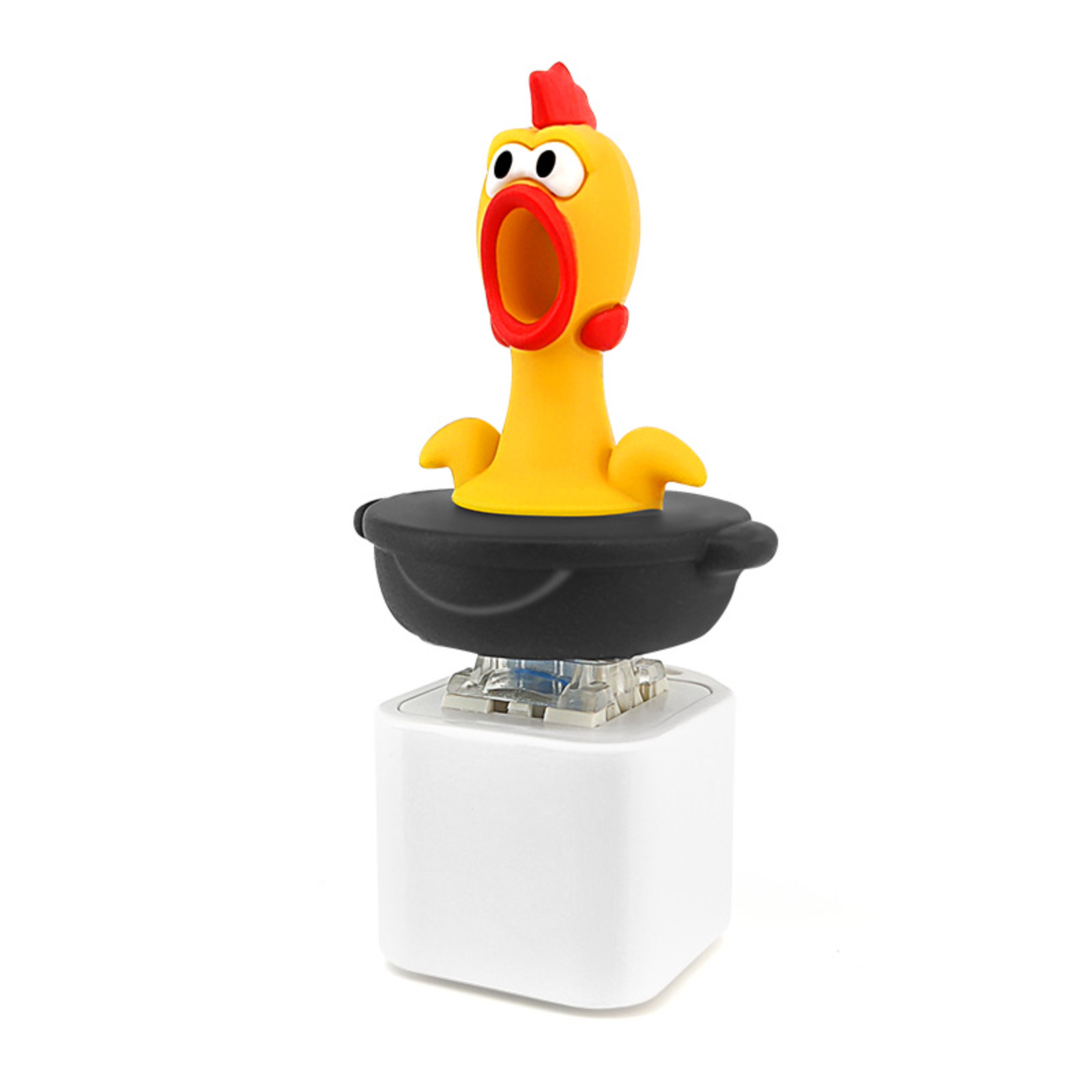 Звучок с издаваемым звуком курицы, светящийся трюковой игрушкой, подвеской для звонка, инструментом для снижения стресса, материал: пластик, электроника, металл, возраст: 3 года и старше, использование: подвеска, деконструкция, украшение