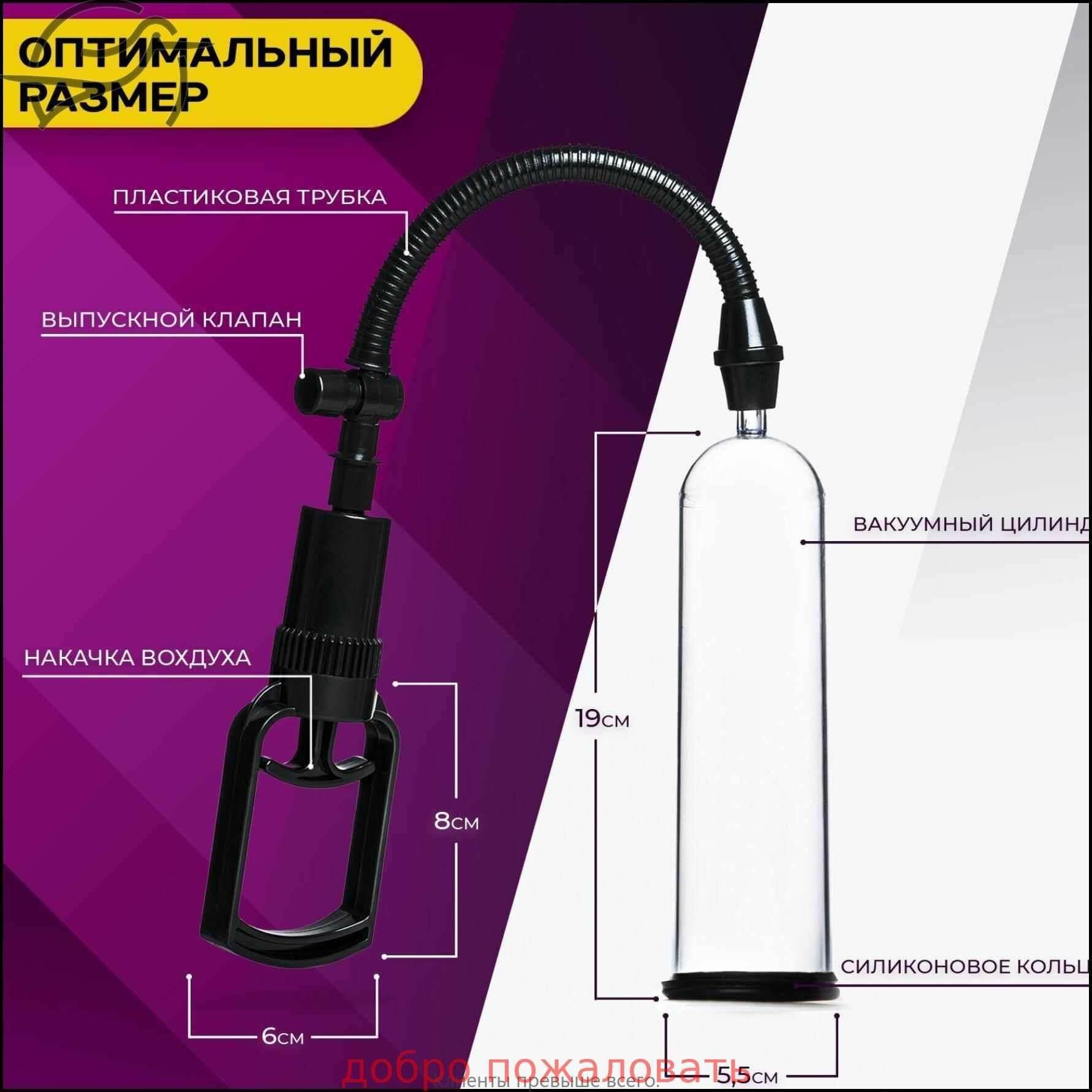 Вакуумная помпа для увеличения члена, пениса, секс игрушки для мужчин, 18+