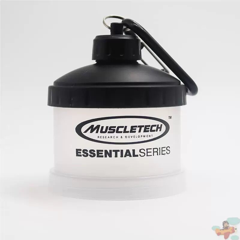 MuscleTech Контейнер для порошка с лопаткой - 60 г вместимость, портативный аксессуар для спортивного питания