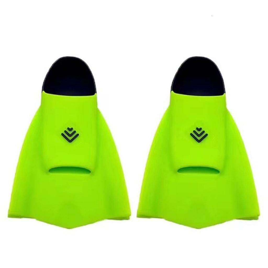 Гибкие ласты для плавания, универсальные, компактные, Зеленый код XL