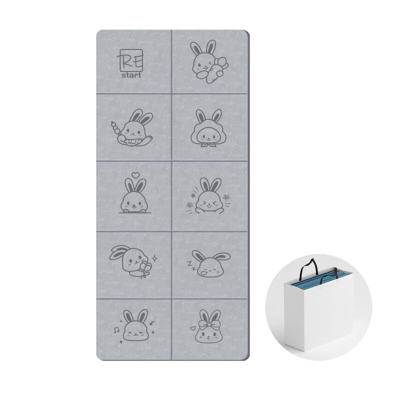 Оптовая продажа портативного TPE нескользящего складного коврика для сна, звукоизоляционного коврика, коврика для упражнений, фабричного скакалки, йога-коврика без запаха