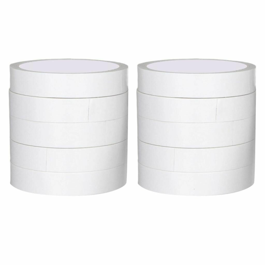 10 рулонов двусторонний скотч для рукоделия и декора, - 1,8 см в ширину и 10 м