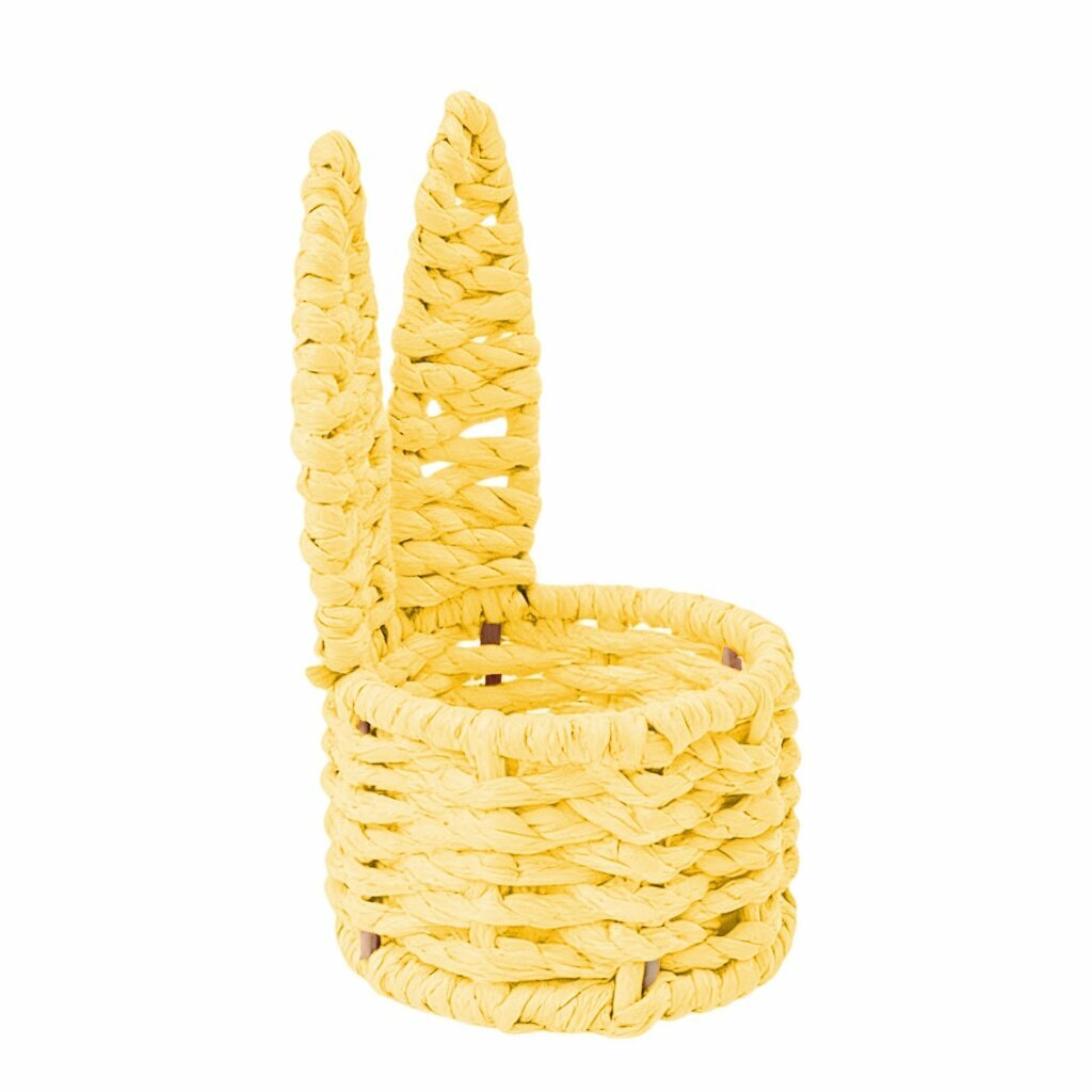 Элегантная миниатюрная корзинка с ушками кролика для хранения и игр