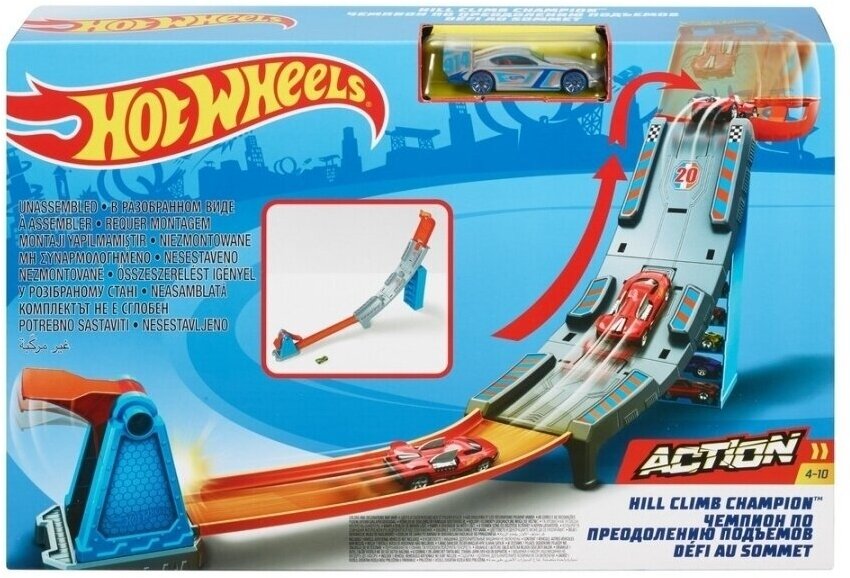 Набор игровой Hot Wheels Чемпион по преодолению подъемов GBF83