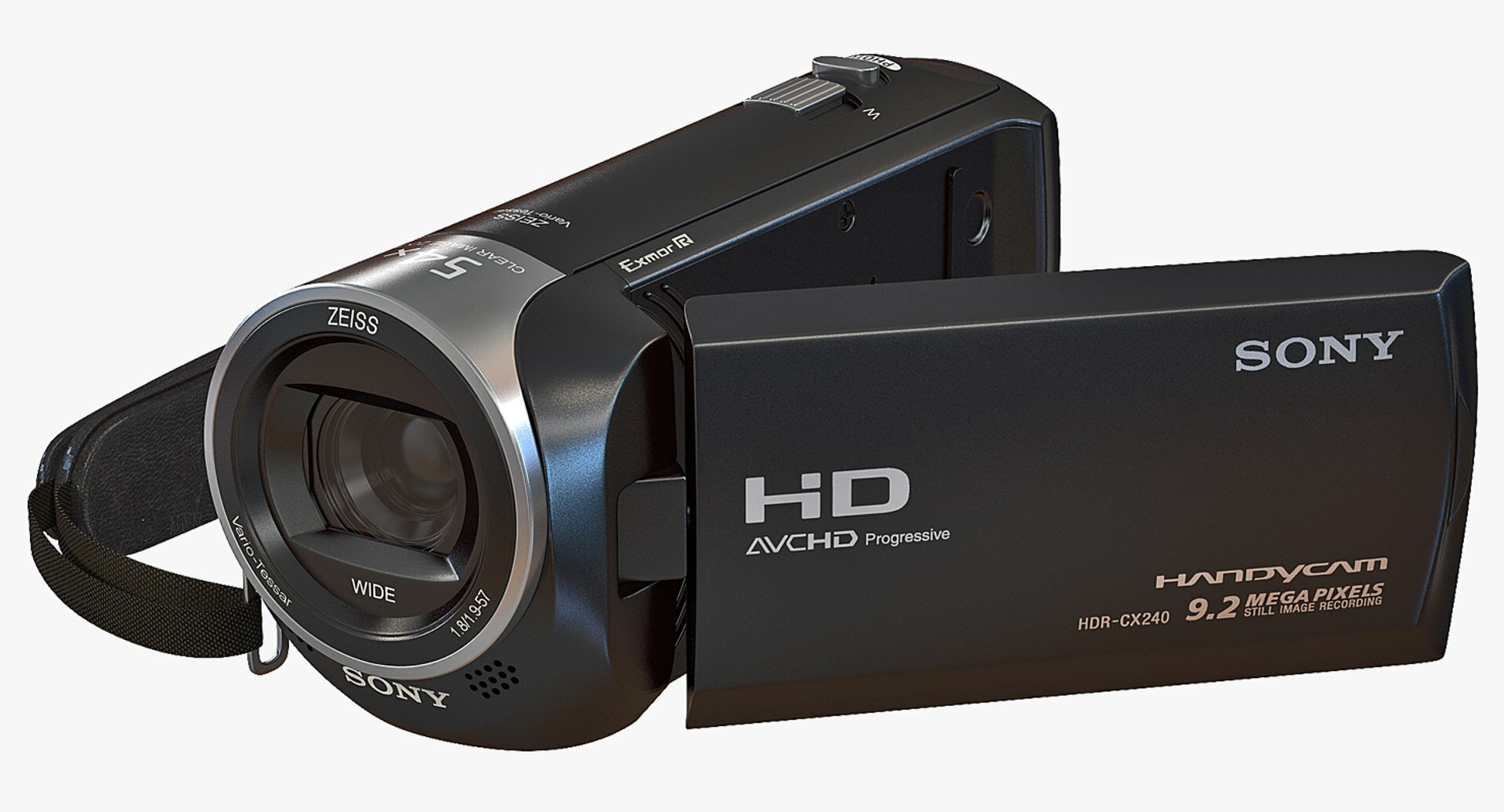 Видеокамера Sony HDR-CX240E, 24,1 МП, CMOS, 25-кратный оптический зум, стабилизация, Full HD