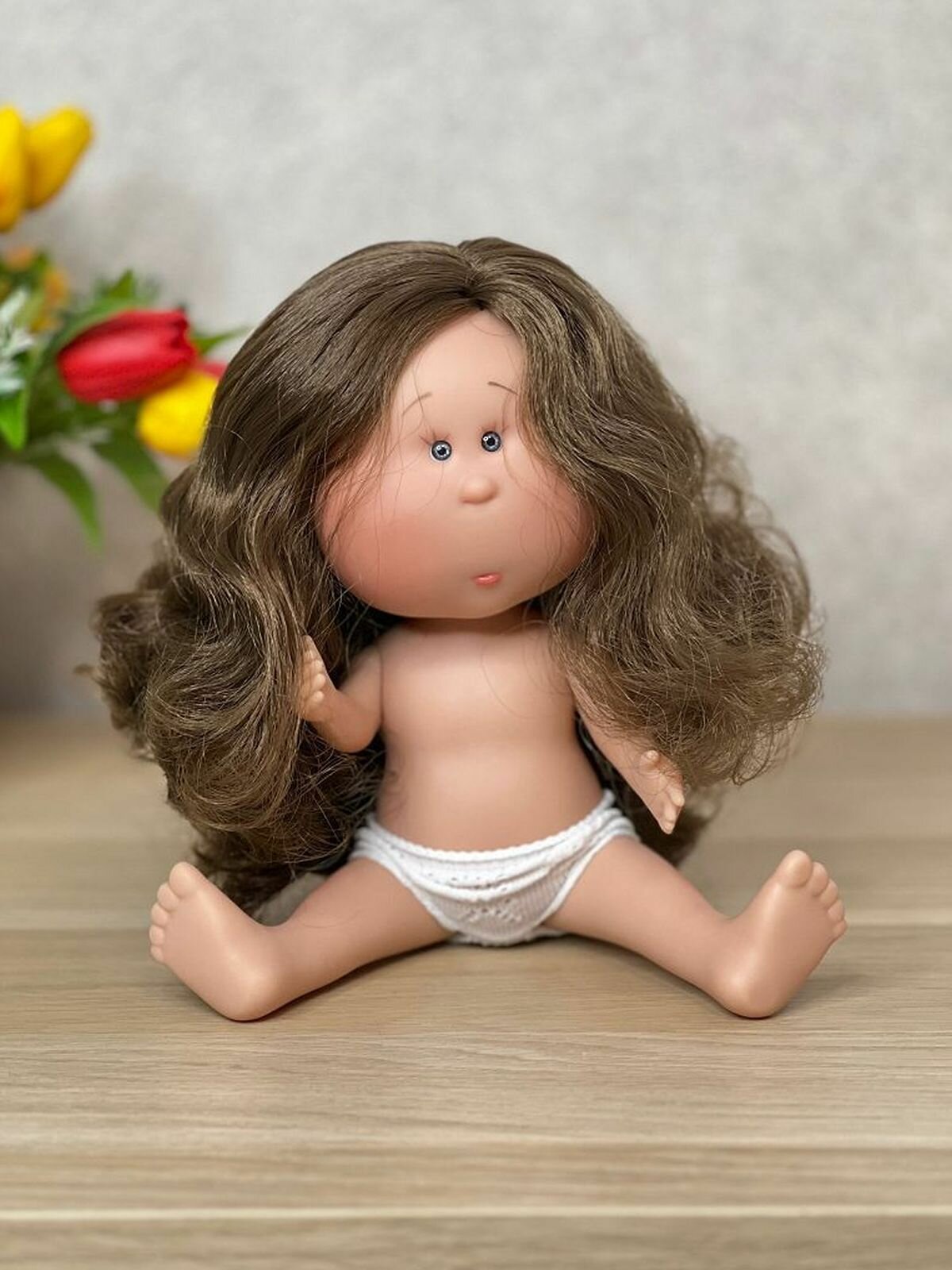 Кукла для девочки виниловая 30 см Мия без одежды (3000W8A)