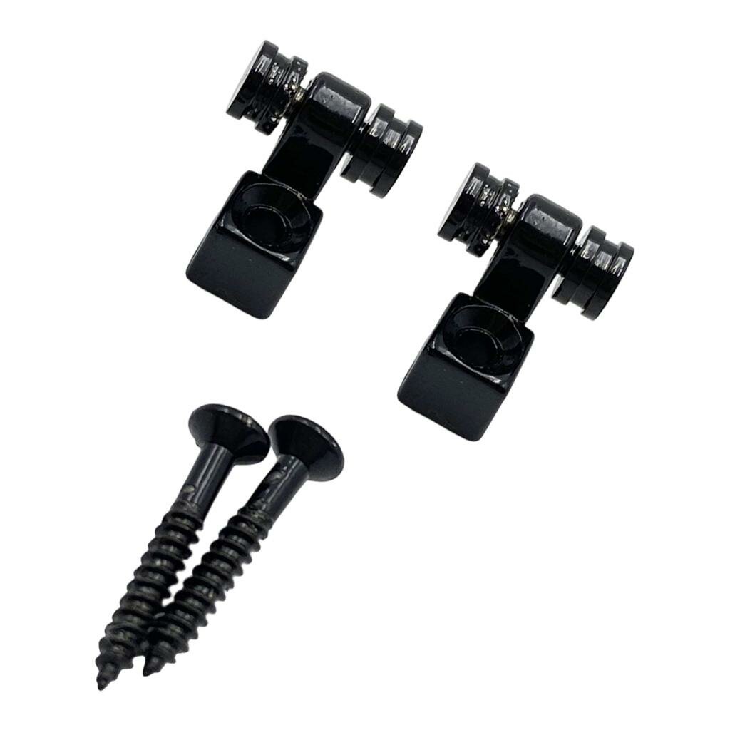 Держатель струн для электрогитары с винтами, Черный