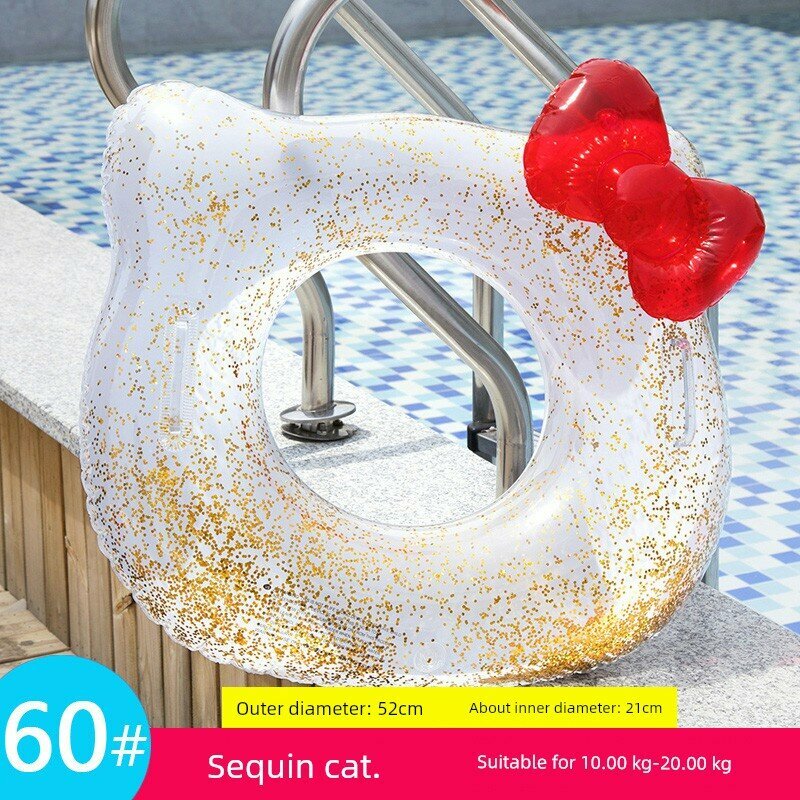 Красочный надувной круг для плавания для взрослых, утолщенный модный надувной спасательный круг для детей 3-6 лет, круг