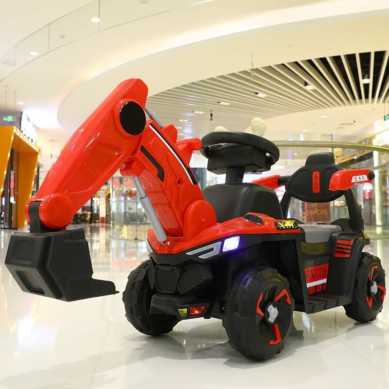 Новая детская электрическая игрушечная машина-экскаватор, катящаяся и управляемая, большой пульт дистанционного управления для детей от 1 до 7 лет, четырехколесная, оптовая продажа от производителя