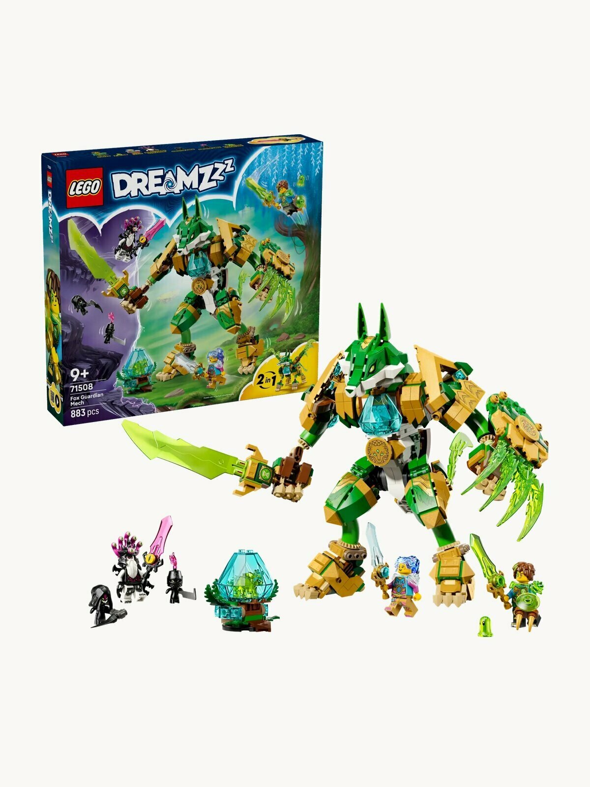 Конструктор LEGO DREAMZzz 71508 Мех-хранитель Фокса, 883 дет.
