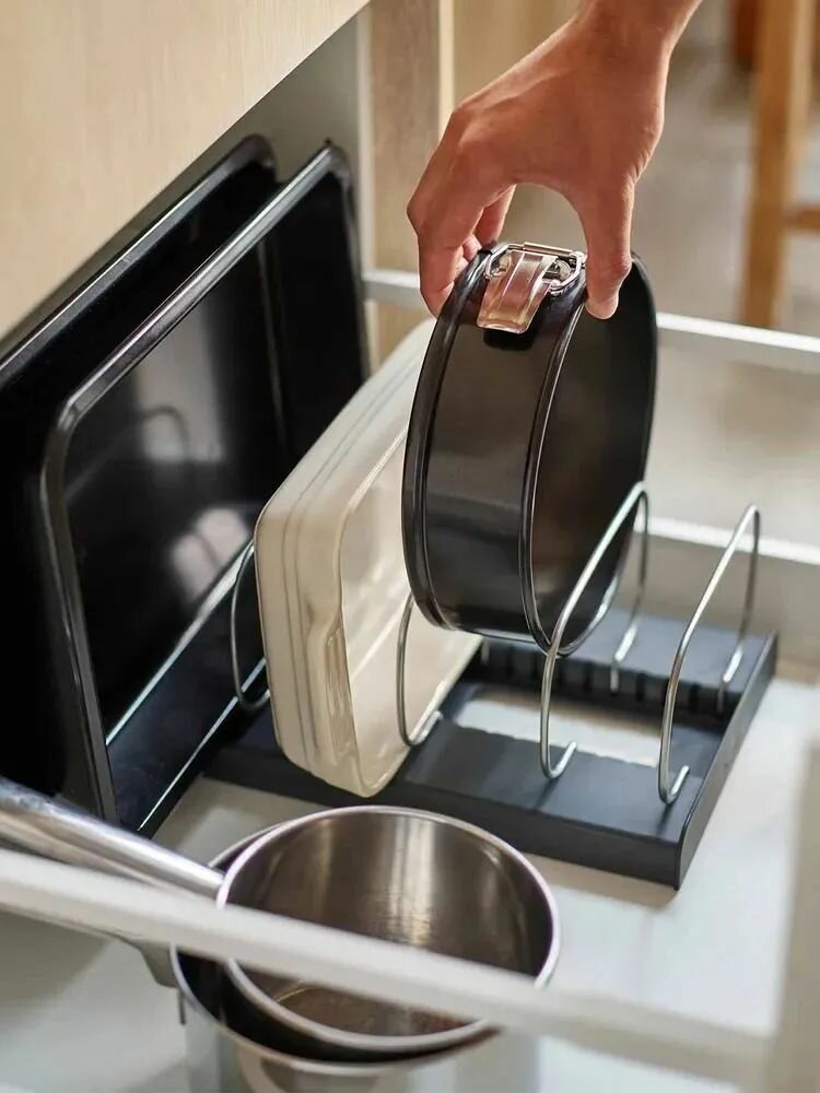 Держатель кухонный для кухонной утвари, для крышек, 35.2 см х 20.6 см х 12.7 см, 1 шт