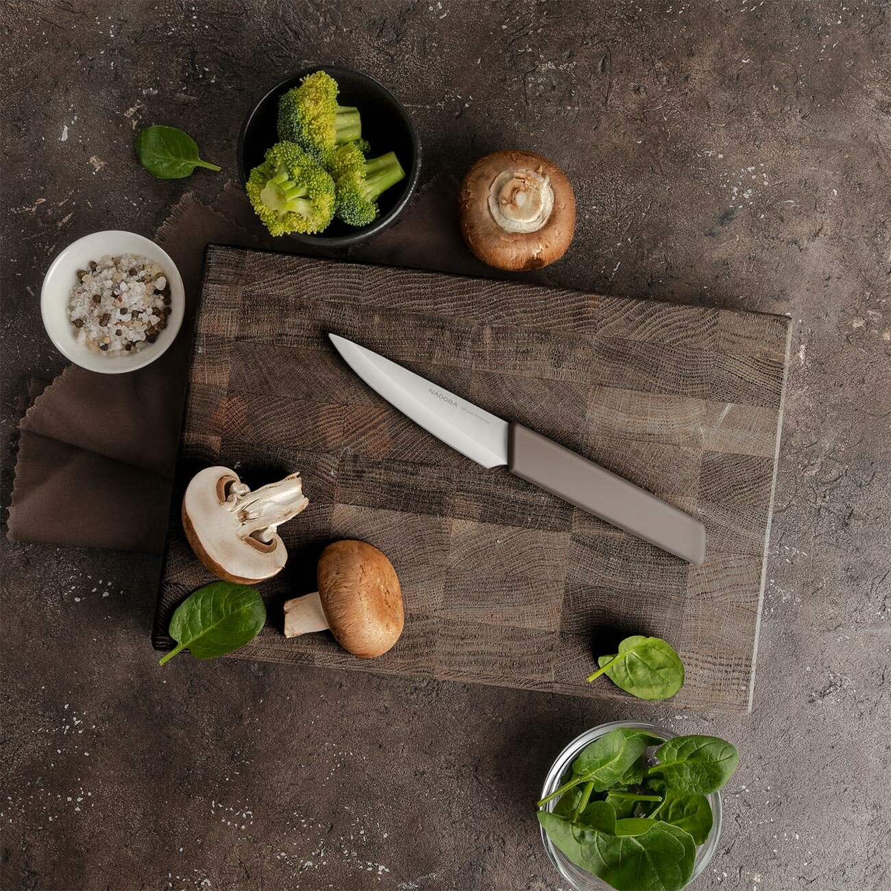 Нож кухонный, универсальный из нержавеющей стали, 10 см, NADOBA