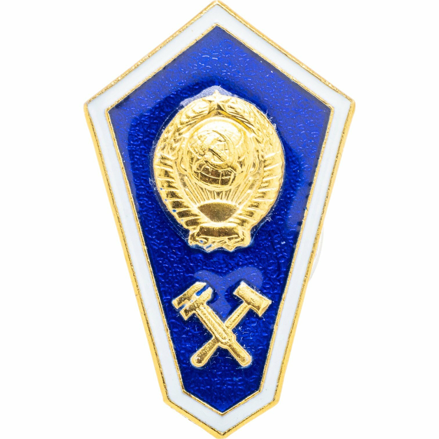Нагрудный знак выпускника т н поплавок Технического профессионального училища ПТУ СССР, винтовой, ММД