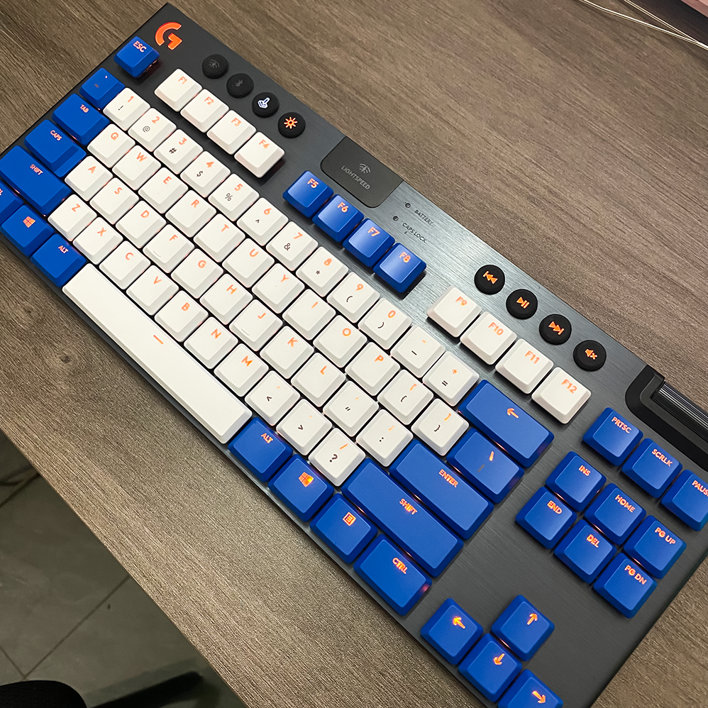 Подходит для клавишных колпачков Logitech G913/G913TKL, прозрачные противоскользящие клавишные колпачки из АБС-пластика