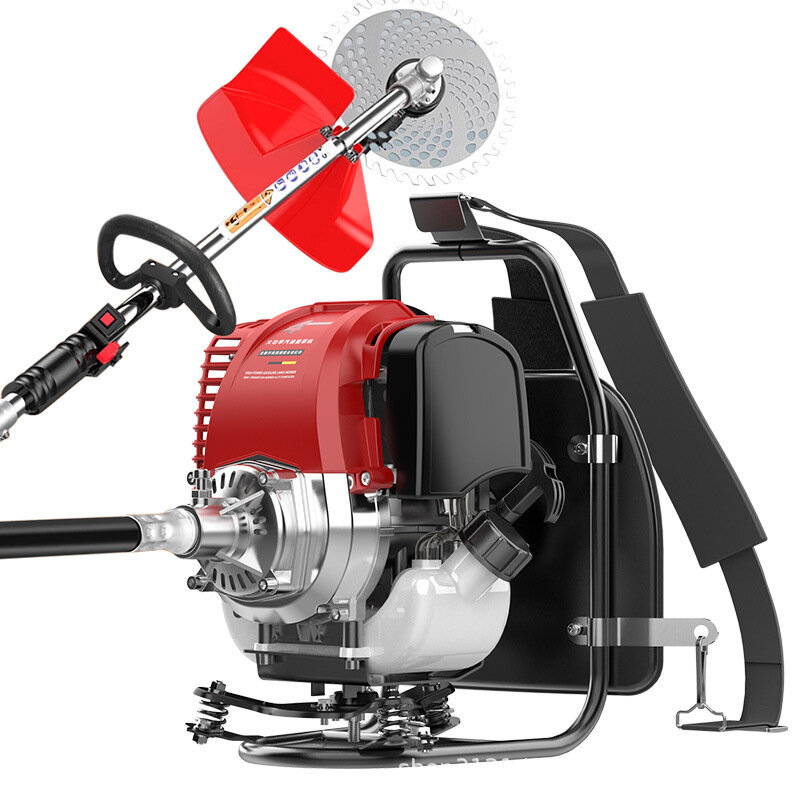 Маленький рюкзак с многофункциональным триммером для рекультивации земли, прополки и уборки урожая, бензиновый кусторез и машина для обрезки