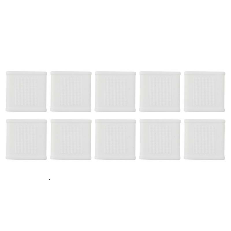 Защитные силиконовые напальчники для спорта (10 шт), Белый