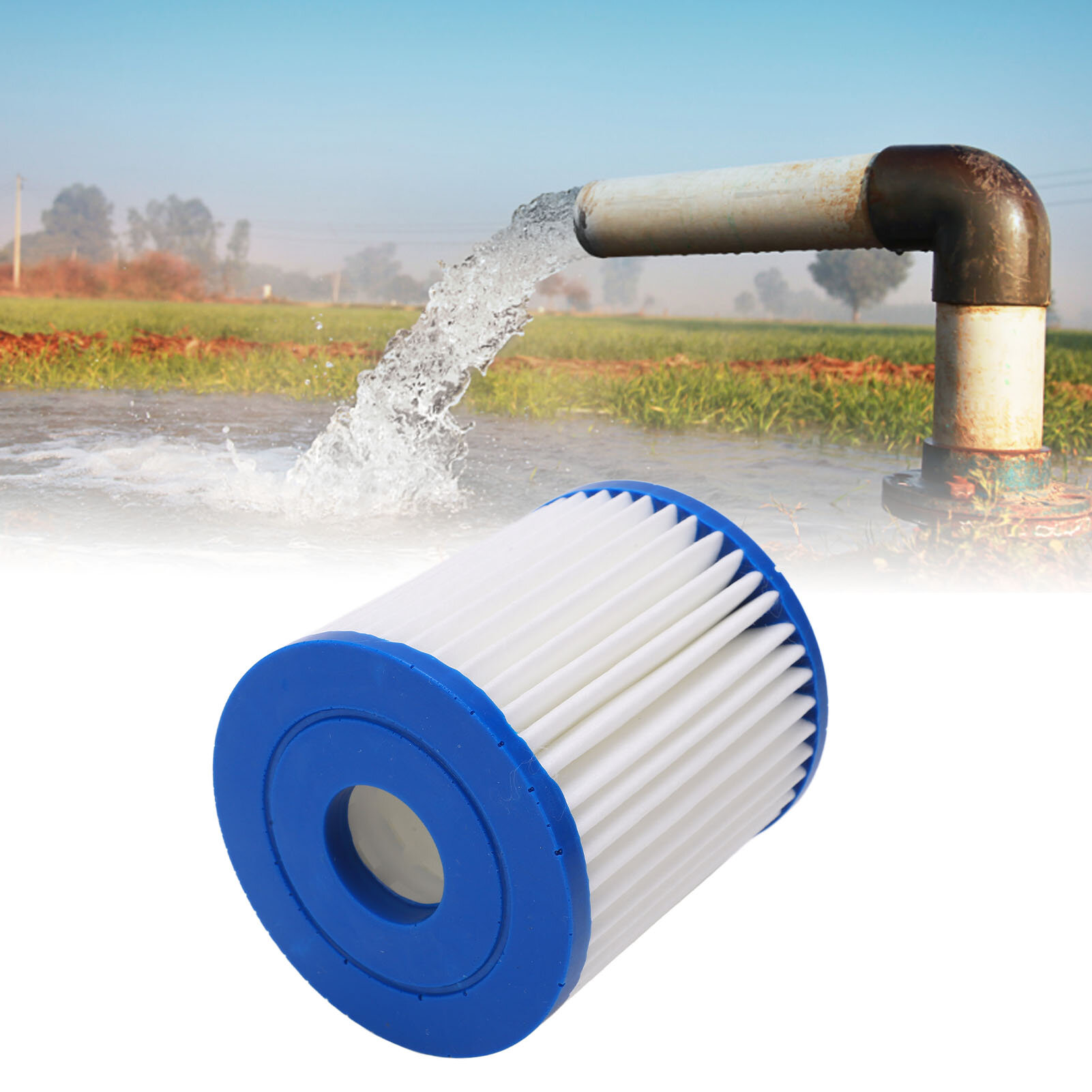 6PCS Water Pump Filter Cartridge Replacement Swimming Pool Polyester Elements Set — фото 1