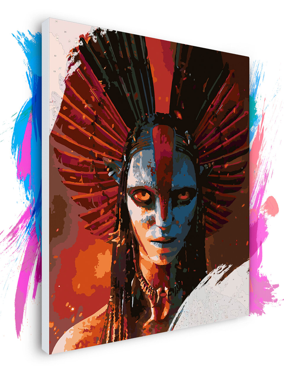 Картина по номерам на холсте Аватар 3 - Варанг портрет, 40 х 50 см