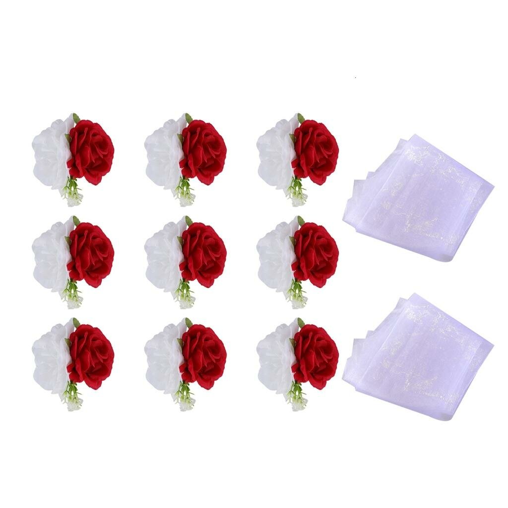 Красный розовый автомобильный бутоньерка для свадьбы