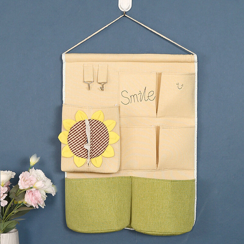 Настенная сумка для хранения, подвесная сумка, маленькая тканевая сумка, настенная сумка для стола, прикроватная подвесная сумка, сумка для хранения за дверью