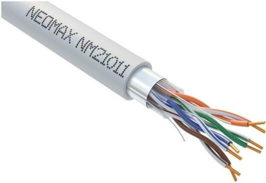 Кабель NEOMAX [NM21011] F/UTP cat.5e 4 пары (305 м) 0.48 мм (24 AWG) Медь, LSZH, серый
