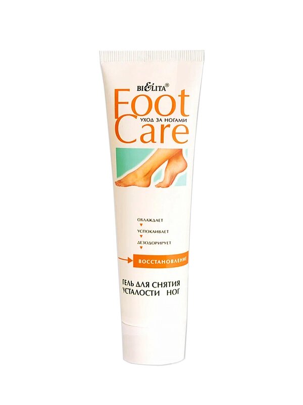 Антисептический гель для ног Белита FOOT CARE, для снятия усталости, 100 мл