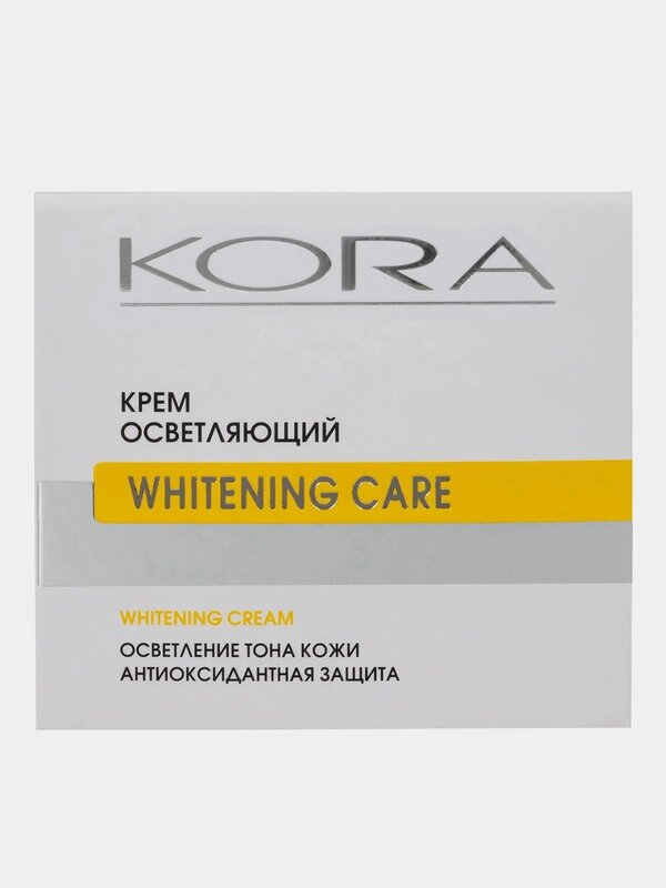 Крем осветляющий торговой марки KORA, 30 мл