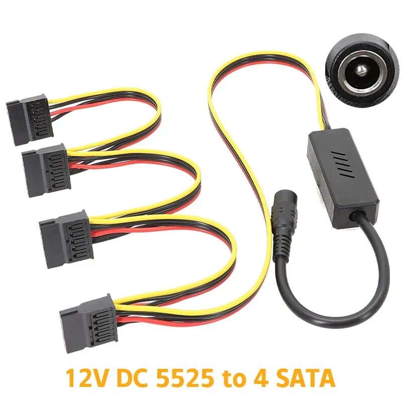 SD&HI Кабель питания SATA 5525 12В 4 Pin Molex 4 SATA