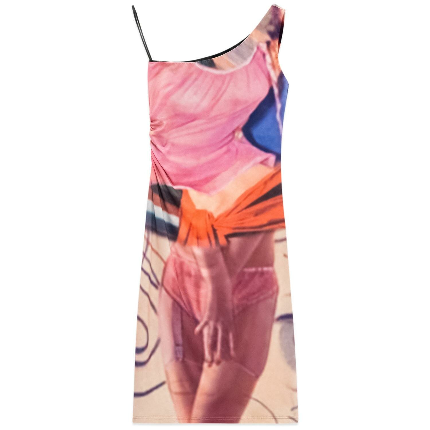 Платье ПЛАТЬЕ ELLISS JERSEY SWIRL ONE SHOULDER MIDI DRESS