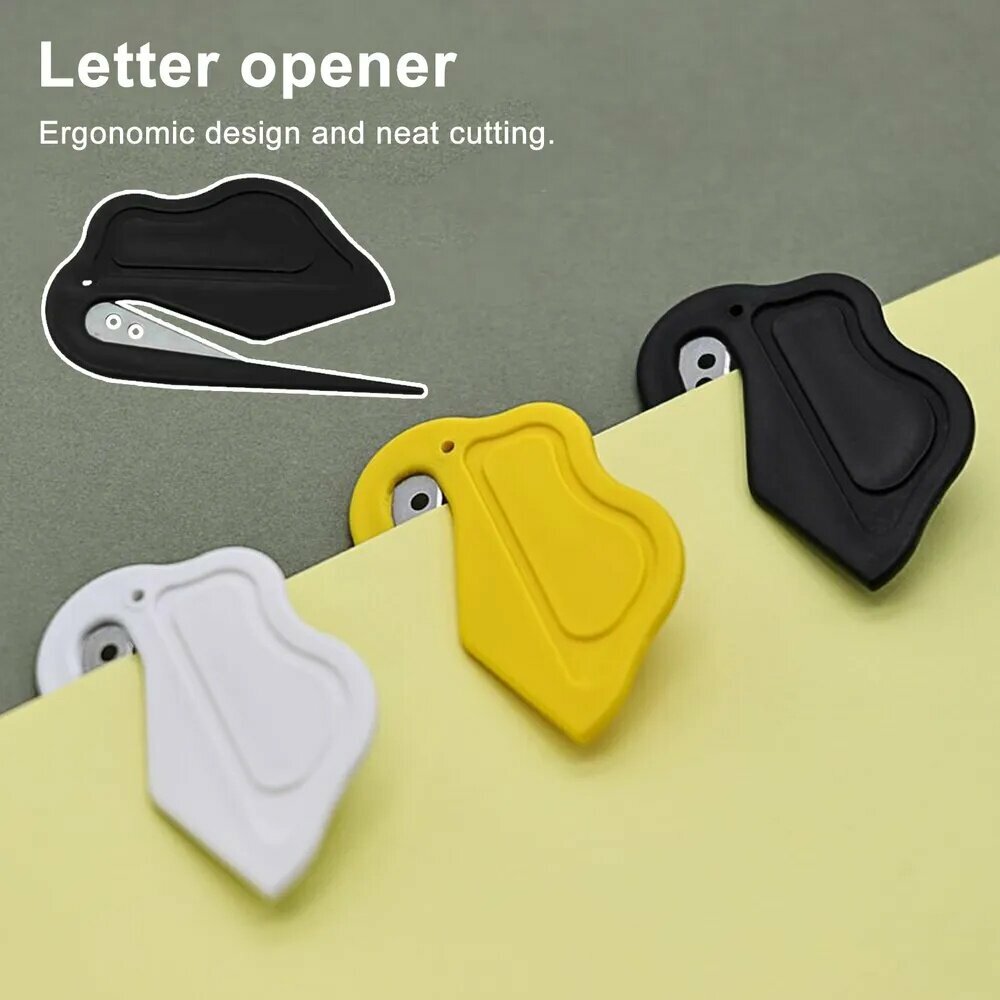 3 шт. открыватель писем с лезвием, 7.6 см, пластик