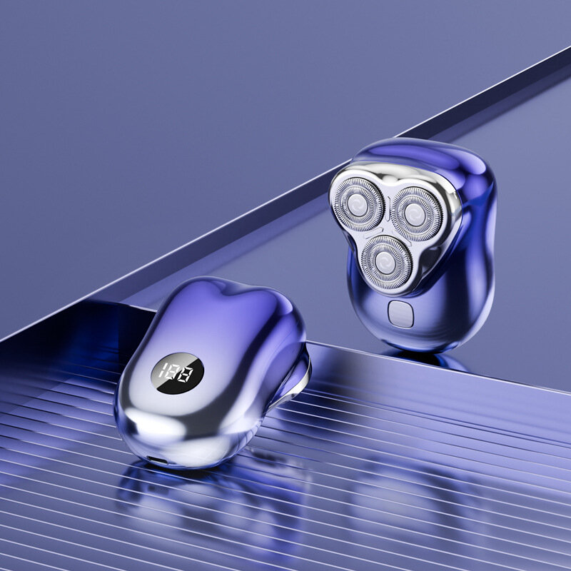 Оптовая продажа электробритвы T3 в наличии, дропшиппинг, трехголовочная плавающая мощная бритва, полностью моющаяся портативная бритва