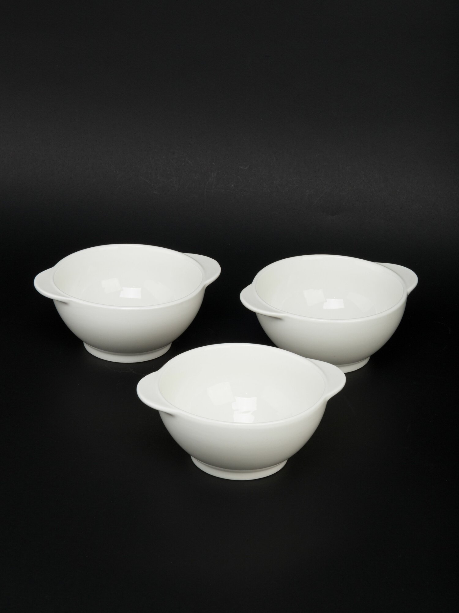 Бульонница из стеклокерамики 500 мл набор 3 шт