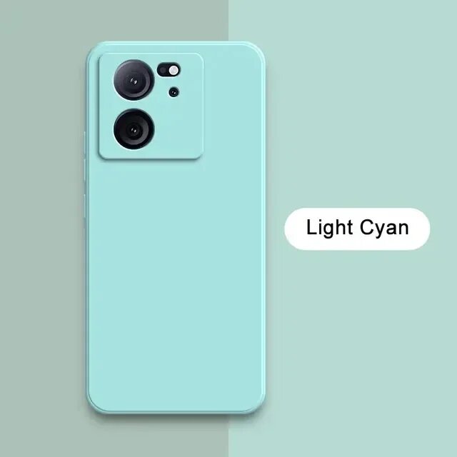 Чехол Xiaomi 13T Light Cyan, жидкий силикон